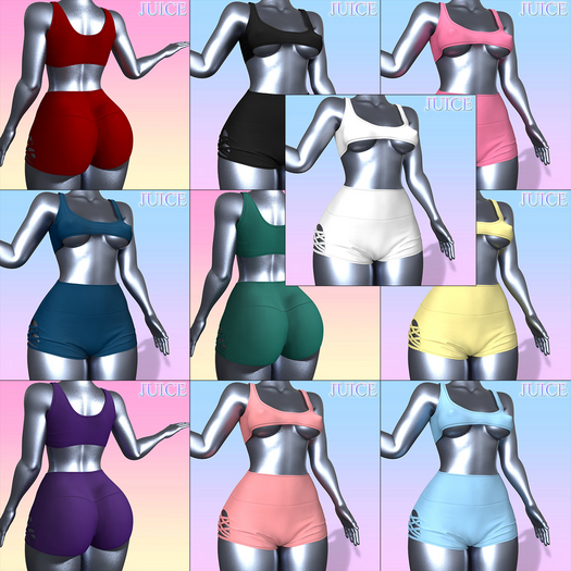 Second Life Marketplace Fatpack Sports Outfit